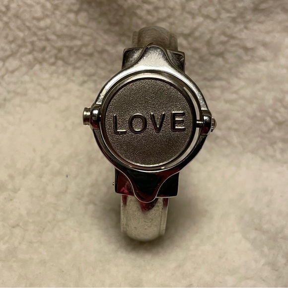 Accessories | Silver Rotating Face Watch | Poshmark